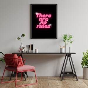 There Are No Rules, Inspirational Quote, Digital Download Print ...