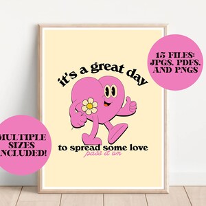 Spread Some Love-digital Print-wall Art Print-vintage Poster ...