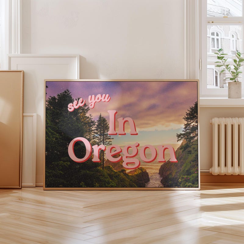 Oregon Print - Etsy