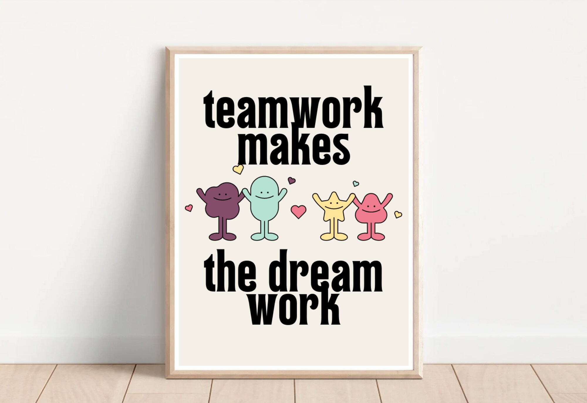 Teamwork Poster For Kids