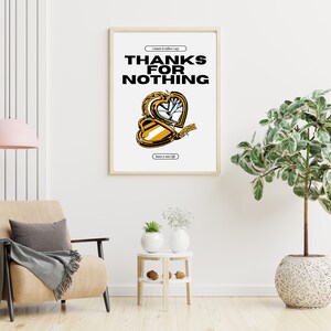 Thanks for Nothing-digital Prints-y2k Art Print-feminist Art - Etsy