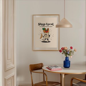 Shop Local, Digital Prints, Wall Art Decor, Kitchen Printable Art ...