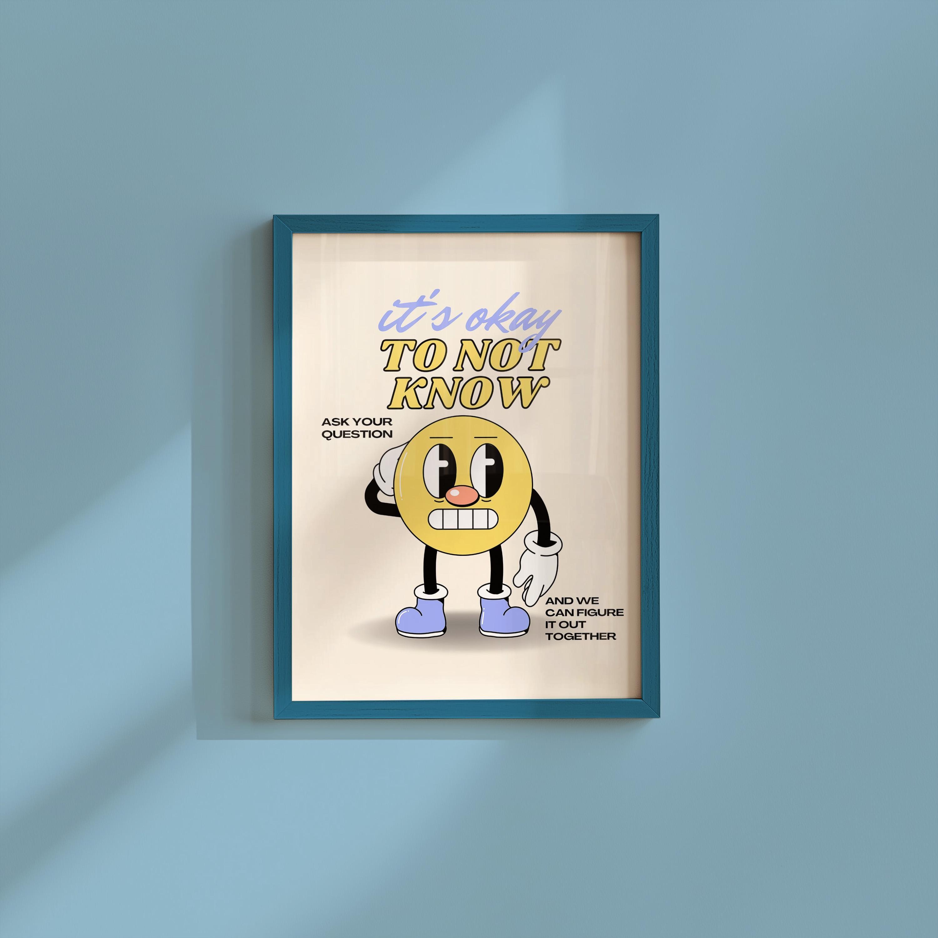 Inspirational Classroom Poster, Colorful Kids Wall Art (digital ...