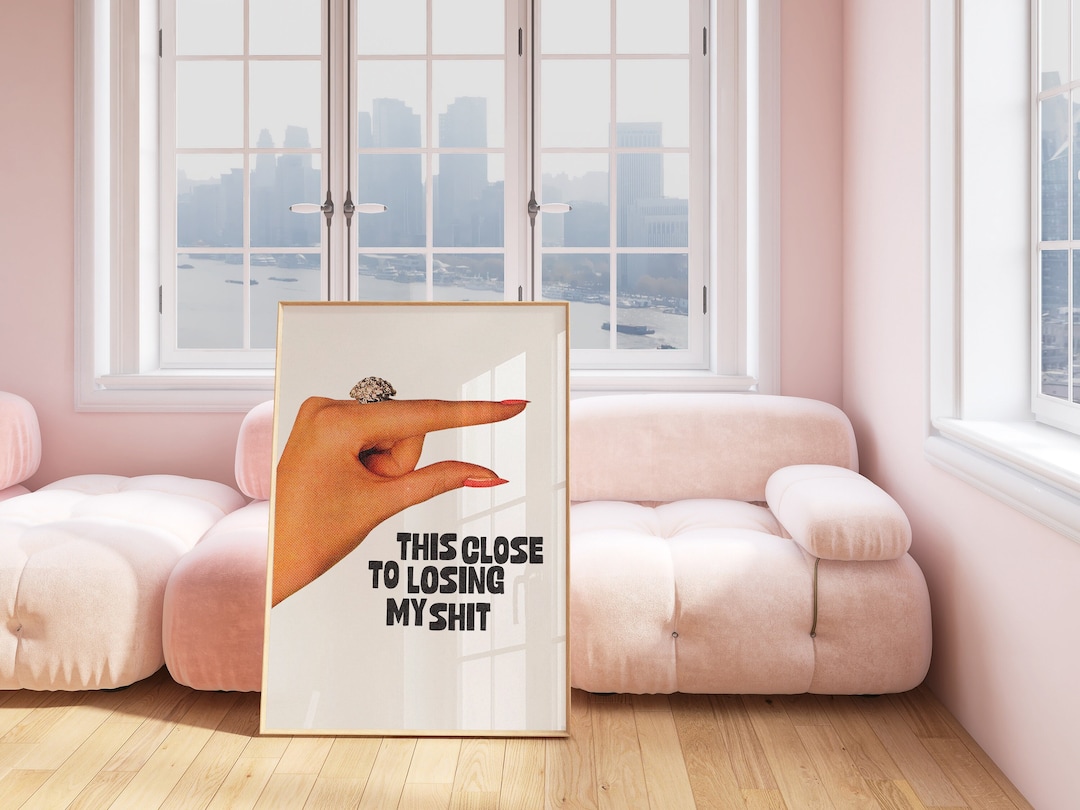 Losing My Shit Art-digital Download-vintage Art-retro Print-funny Girly ...