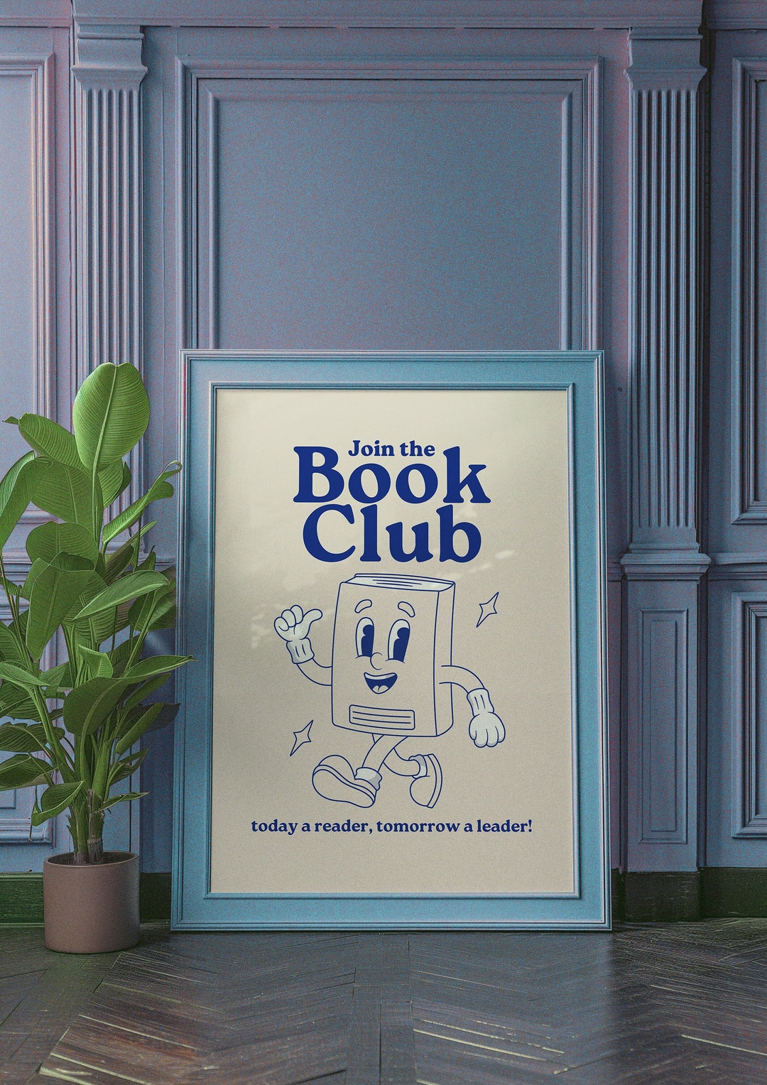 Reading Poster, Classroom Wall Decor, Digital Download, Book Club Art ...