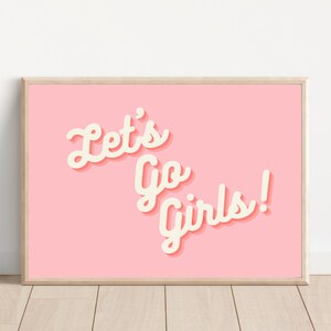 Let's Go Girls Digital Download,girly Print,poster,trendy Art,retro Art ...