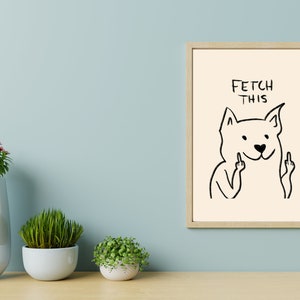 Fetch This Digital Download Wall Print Retro Decor - Etsy