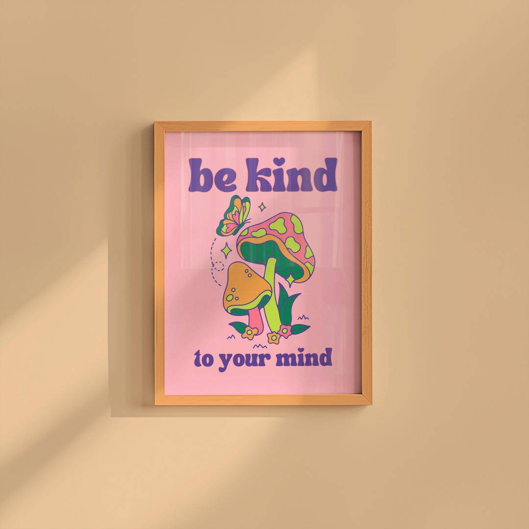 Be Kind to Your Mind-classroom Art Decor-digital Download-wall Print ...