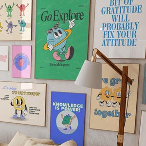 Classroom Art Prints: Kids Art Gallery Wall Bundle (digital Download ...