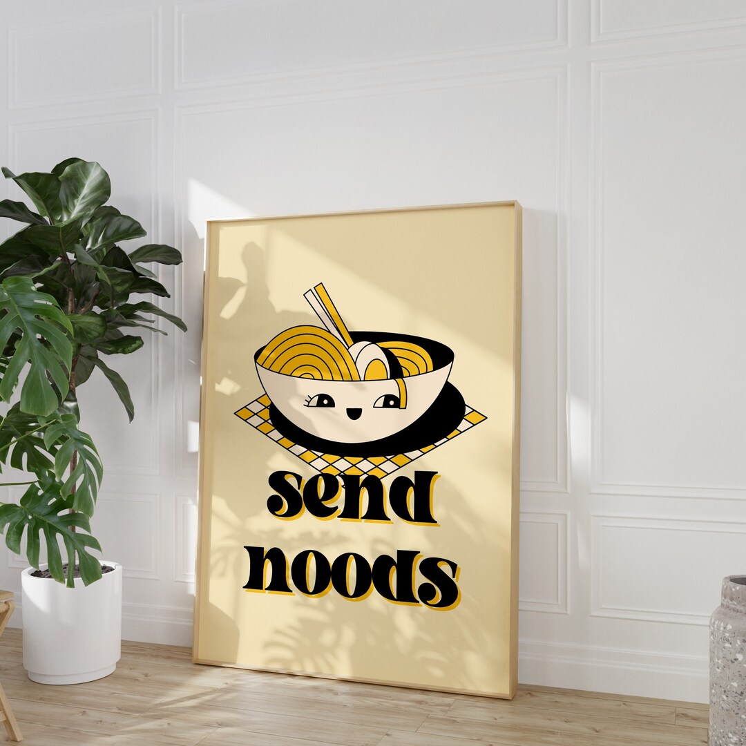 Ramen Art Prints, 60 Files, Downloadable Kitchen Wall Art, Digital Food ...