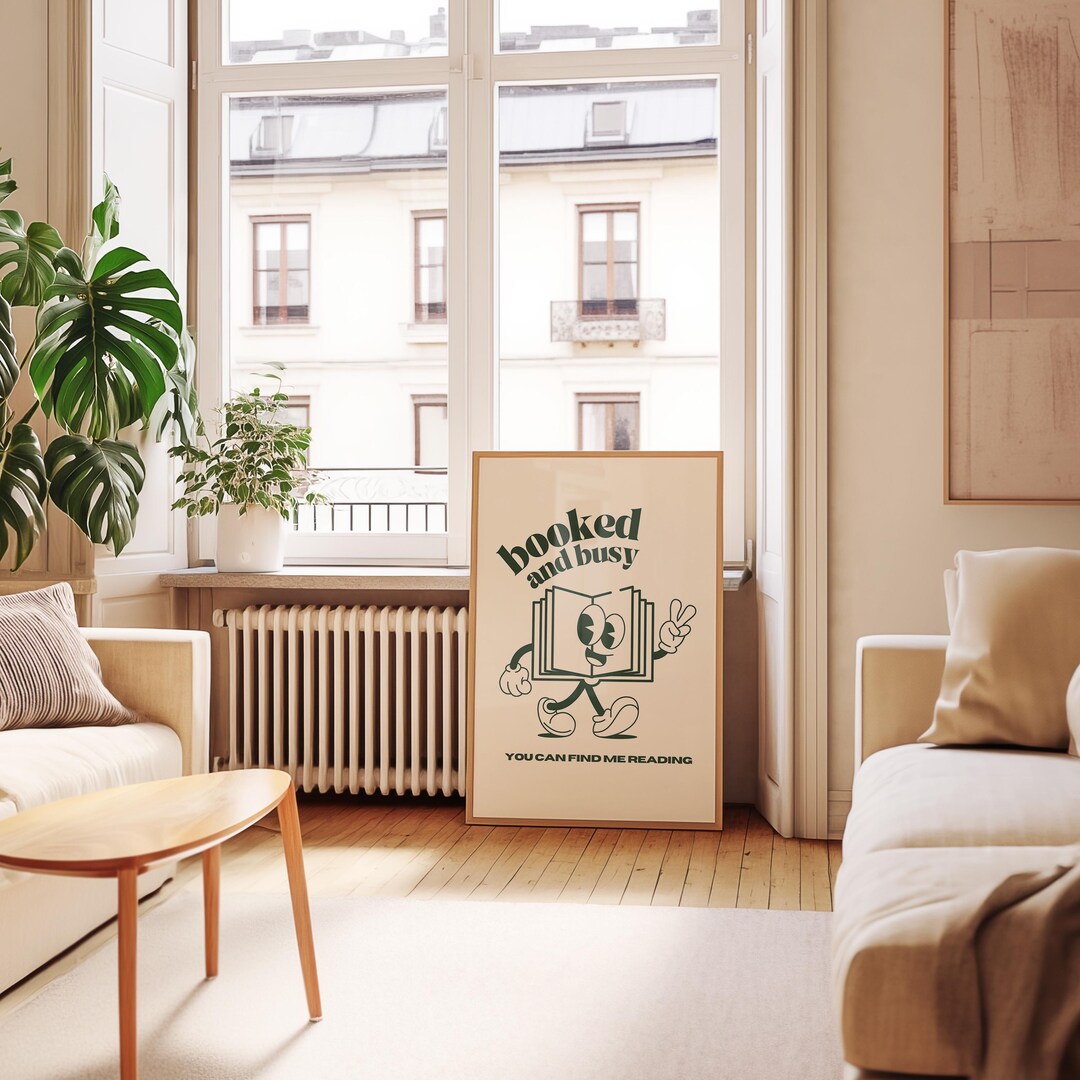 Reading Poster-classroom Wall Decor-digital Download-wall Print-booked ...