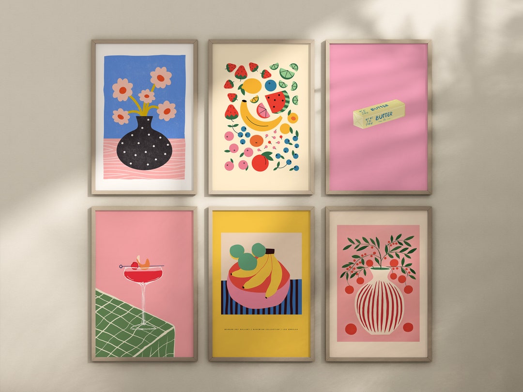 Digital Print Set, Gallery Wall Set, Trendy Art, GS Print Shoppe ...