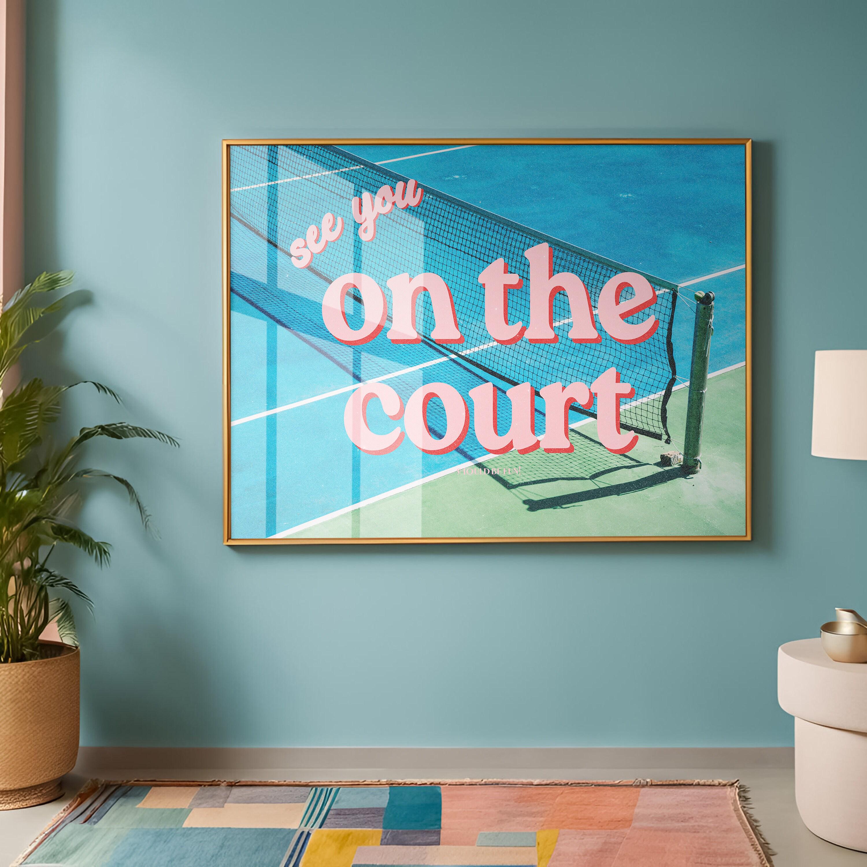 Tennis Court Art Print: Preppy Palm Springs Decor (digital Download) - Etsy