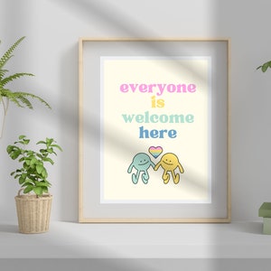 Everyone is Welcome Here All Are Welcome Here Sign Safe - Etsy