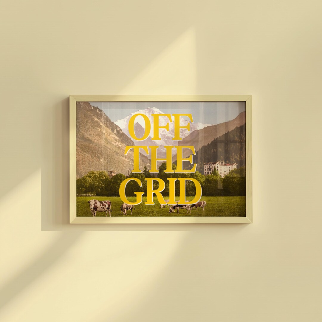 Grainy Retro 'off the Grid' Photograph Print (digital Download) - Etsy