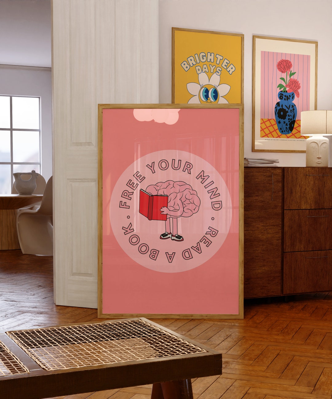 Free Your Mind, Read a Book, Classroom Poster, Art Print, Reading ...