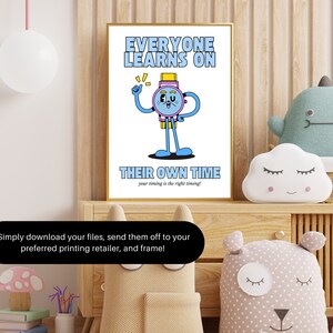 Classroom Art,kids Room Art,downloadable Print,cartoon Art Print,retro ...