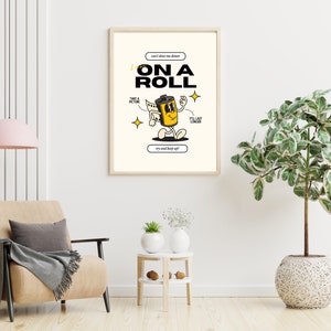 On A Roll-digital Download-wall Print-film Cartoon-downloadable Print ...