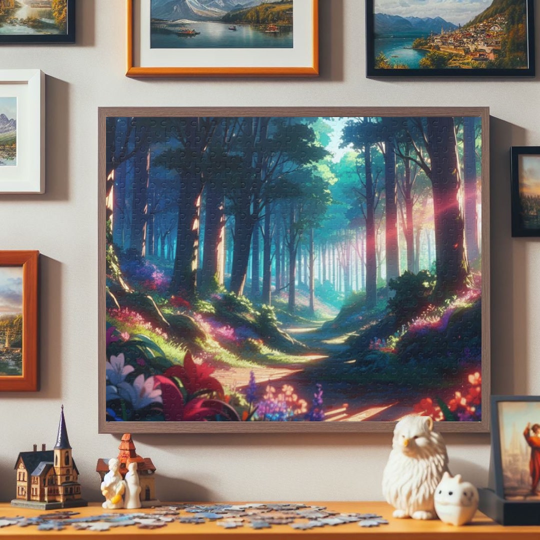 Enchanted Forest Pathway Puzzle 252, 500-piece, Jigsaw Puzzle, Gift for ...