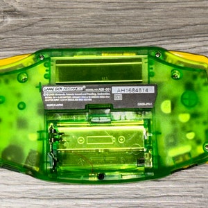 Zelda Translucent Green Backlit IPS Nintendo Gameboy Advance GBA With 3 ...