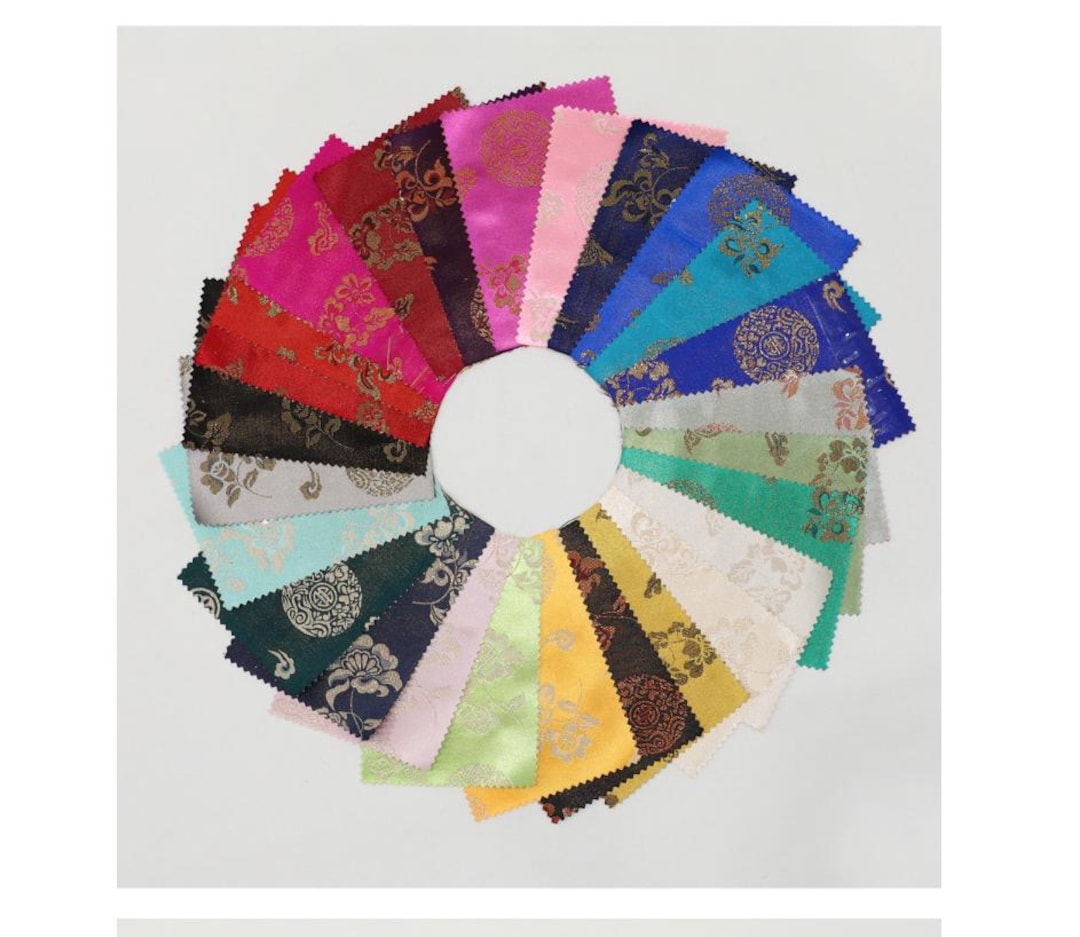 Traditional Korean Hanbok Fabric (26 Color)| Luxurious & Shimmering ...