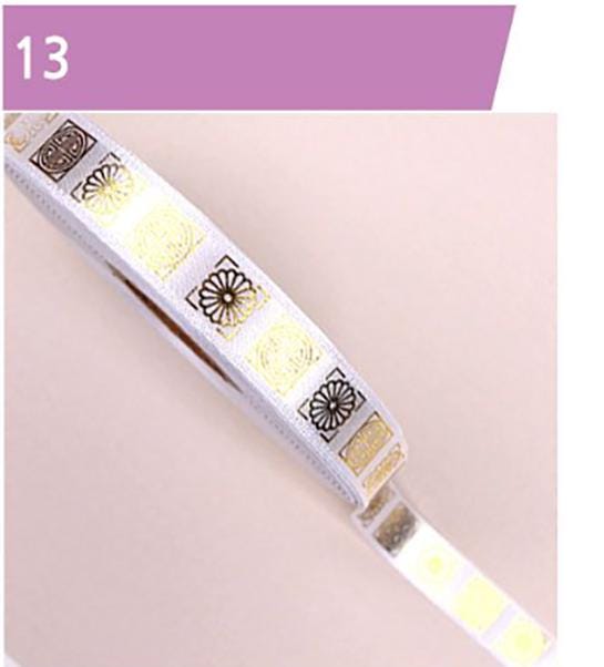 Gold Square Traditional Hanbok Pattern Ribbon Trim Korean Doljanchi ...