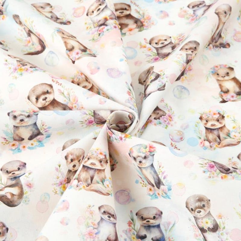 Otter Fabric - Etsy