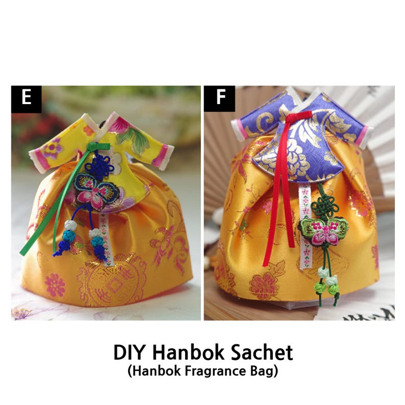 2+ DIY Traditional Korean Hanbok Sachet Kit | Coustom 18 Design Options ...
