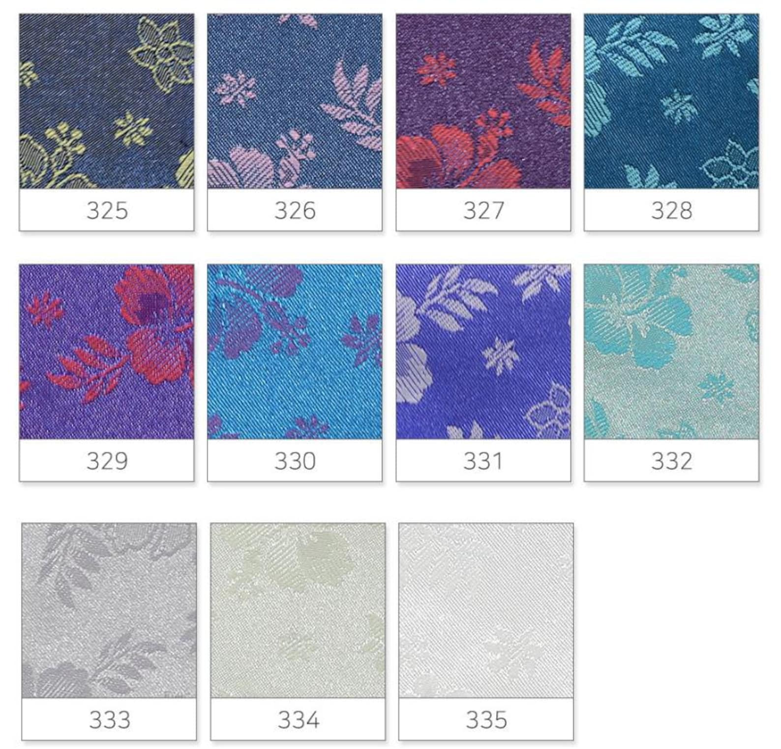 Traditional Korean Hanbok Fabric (35 Color) | Hibiscus Flower Pattern ...