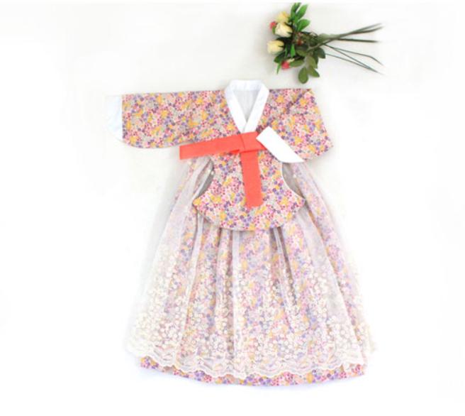 Children's Hanbok Korean Pattern 4 | Korean Traditional Hanbok | Full ...