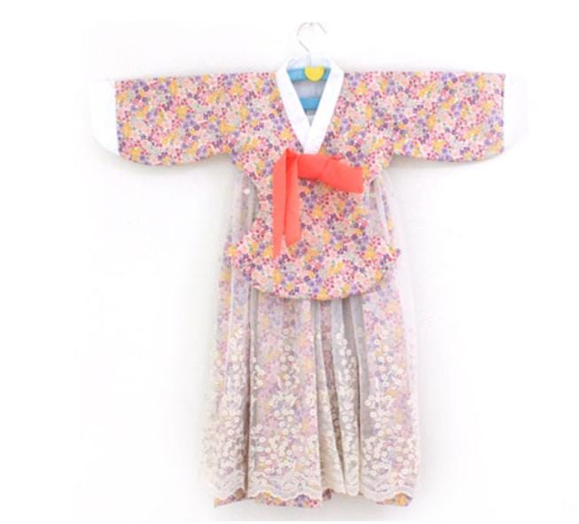 Children's Hanbok Korean Pattern 4 | Korean Traditional Hanbok | Full ...