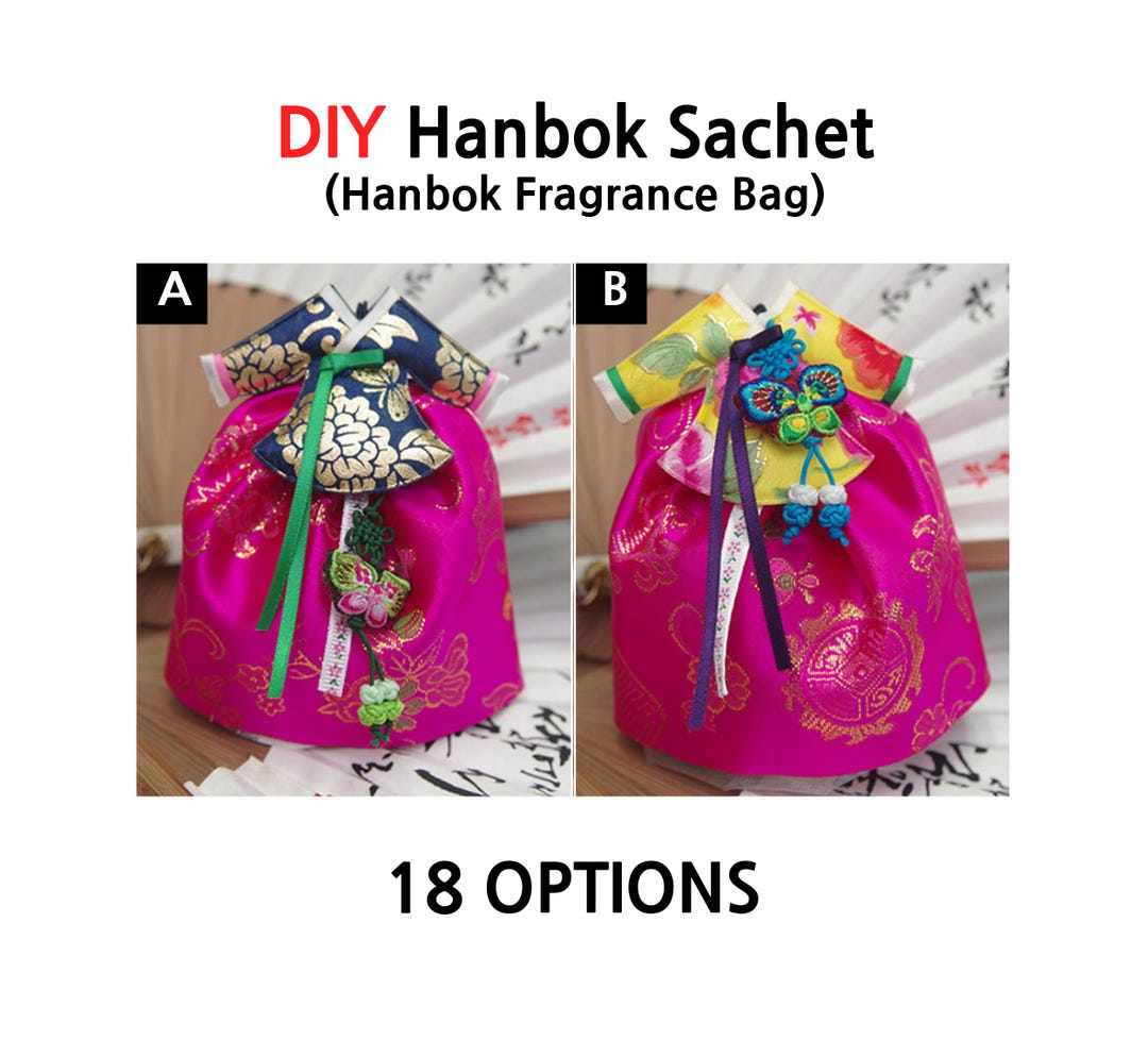 2+ DIY Traditional Korean Hanbok Sachet Kit | Coustom 18 Design Options ...