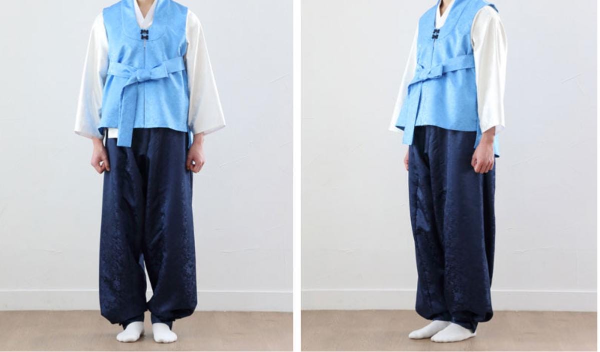 Men's Hanbok Korean Pattern | Korean Traditional Hanbok | Full-size ...