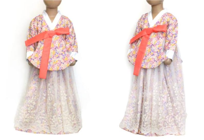 Children's Hanbok Korean Pattern 4 | Korean Traditional Hanbok | Full ...