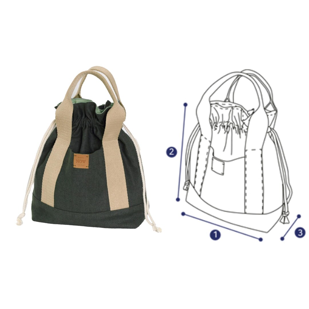 Bag Sewing Pattern | Full-size Paper Pattern | DIY Bag Making | Sewing ...