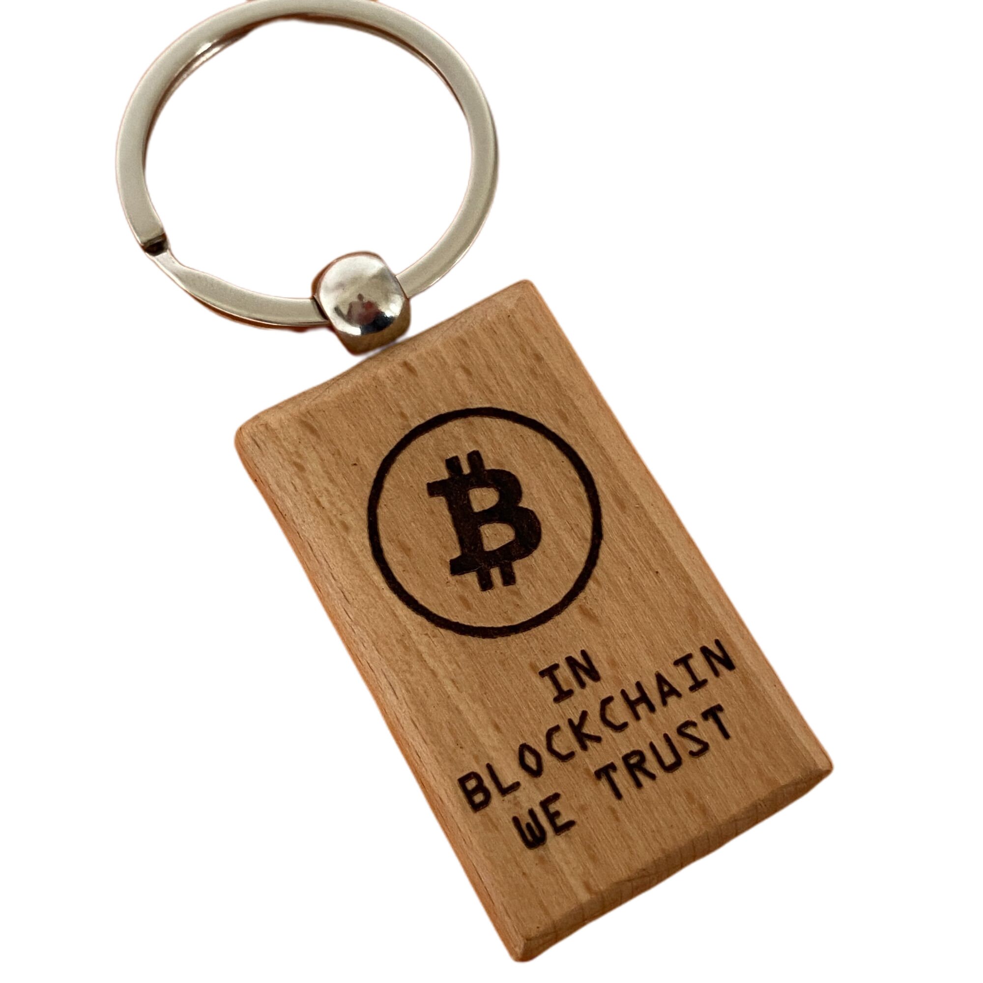 Keychain With Bitcoin Engraving Blockchain Wallet Crypto - Etsy UK