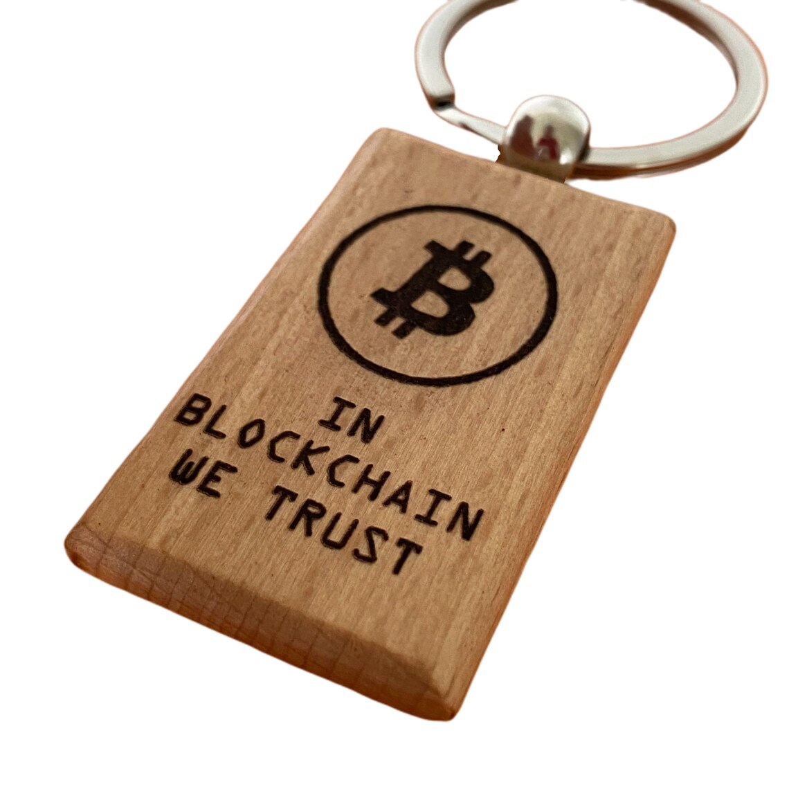 Keychain With Bitcoin Engraving Blockchain Wallet Crypto - Etsy UK