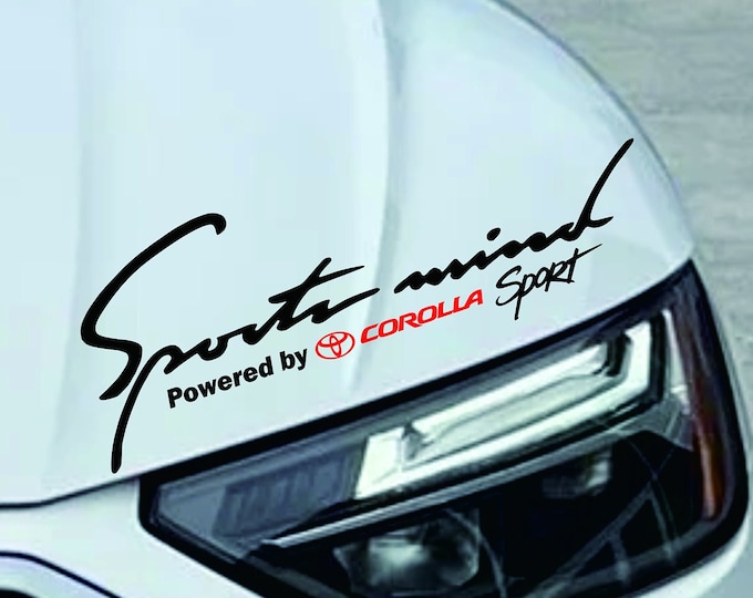 Sports Mind Car Decal Sticker, Racing Style (12'' X 4.4'') - Etsy