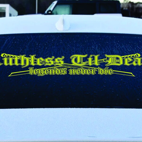 Ruthless Car Decal - Etsy