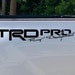 X2 TRD Pro Toyota Racing Development Tacoma Tundra Bedside Decal Vinyl ...