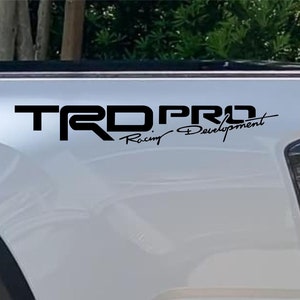 X2 TRD Pro Toyota Racing Development Tacoma Tundra Bedside Decal Vinyl ...