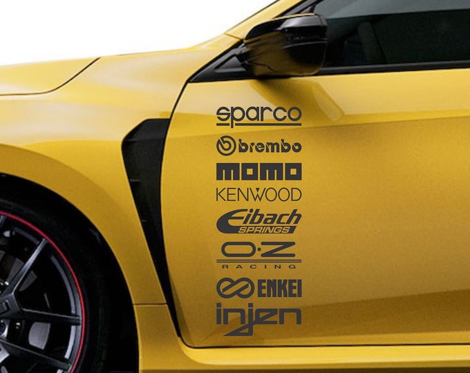 Racing Sponsor Car Motorcycle Decals FREE SHIPPING - Etsy
