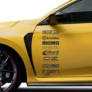 Sponsor Decals for Door Bedside Car Accessories Vinyl Sticker Car ...