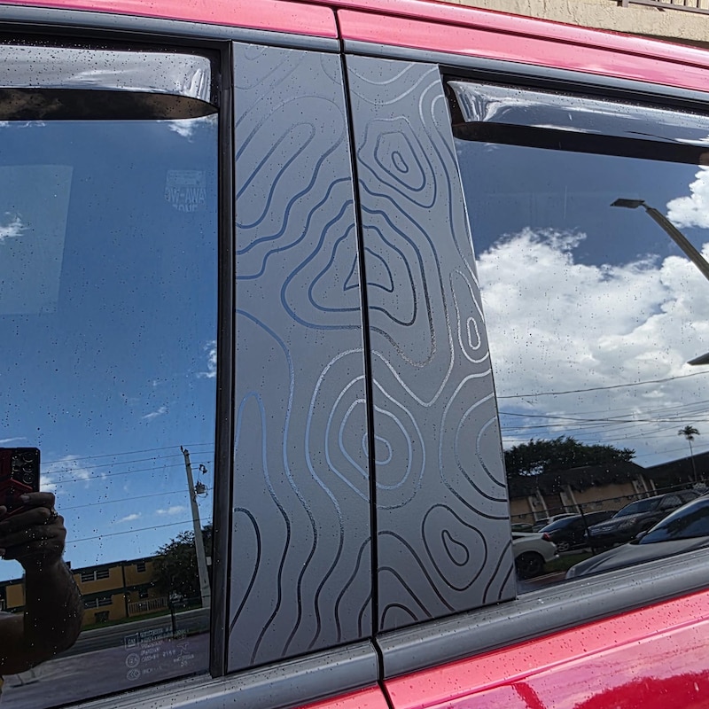 Car Door Pillar Decal Wrap - Etsy