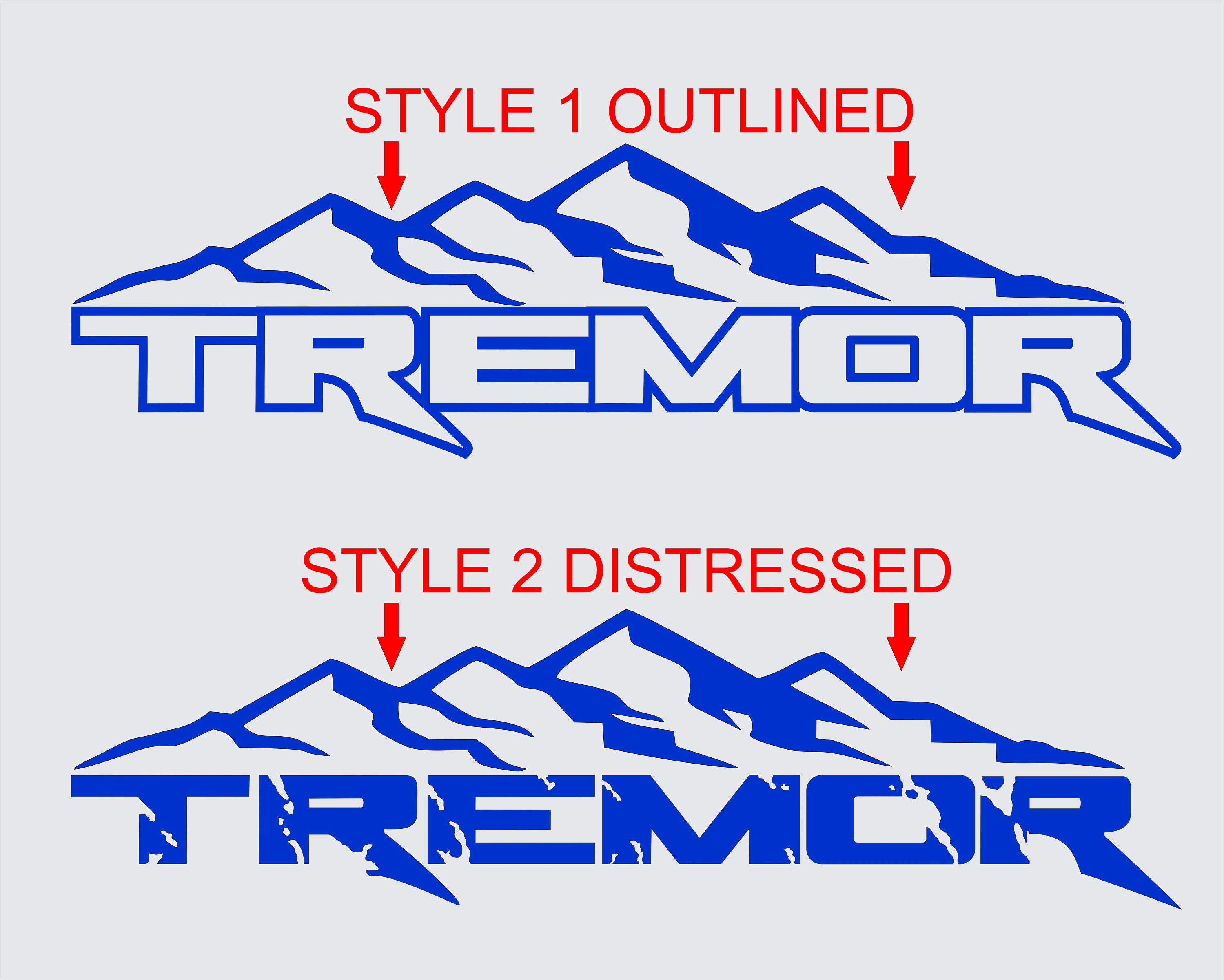 Tremor Mountain off Road Bedside Truck Decal, F150, F250, Ford Ranger ...