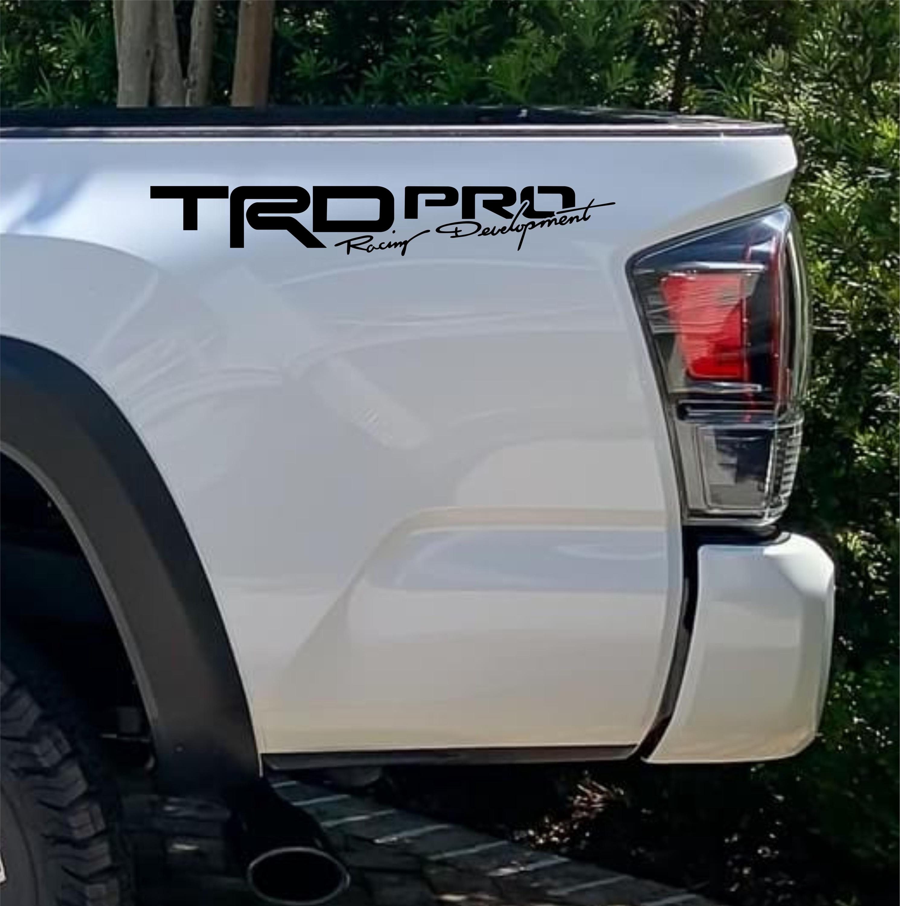 X2 TRD Pro Toyota Racing Development Tacoma Tundra Bedside Decal Vinyl ...
