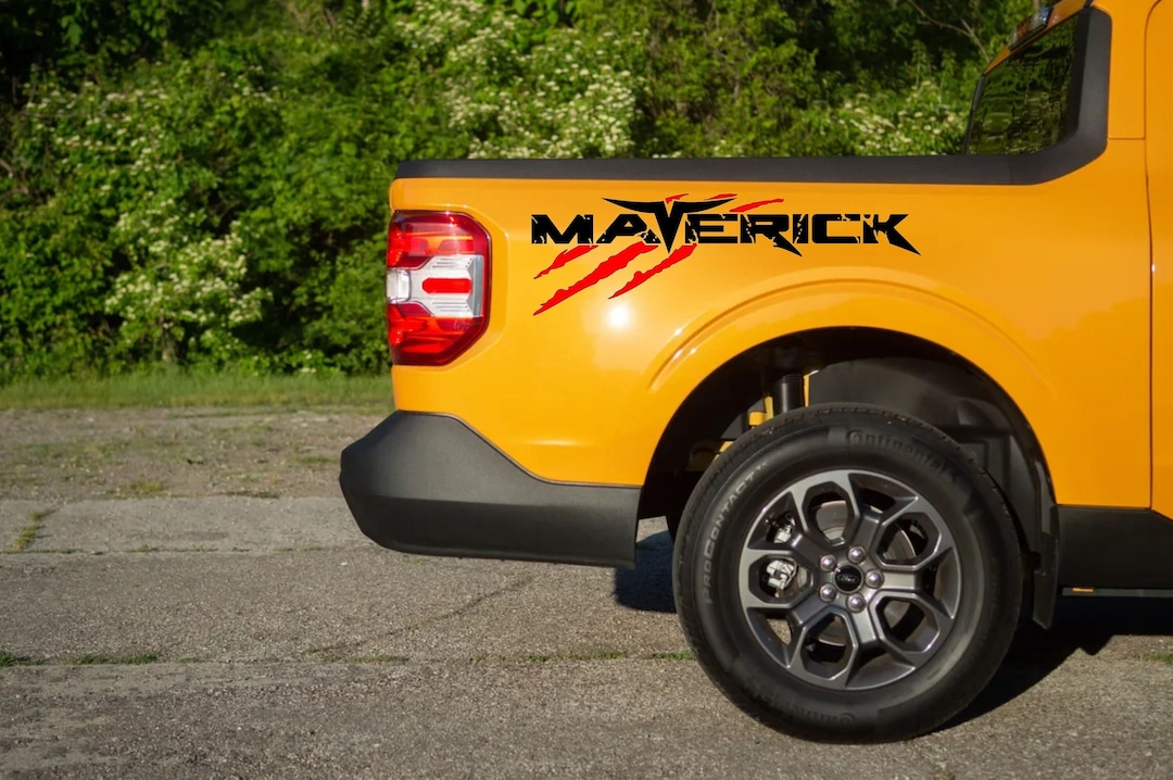 Ford Maverick Claw Mark Vinyl Decal Sticker 2pcs, Bedside Truck Decal ...