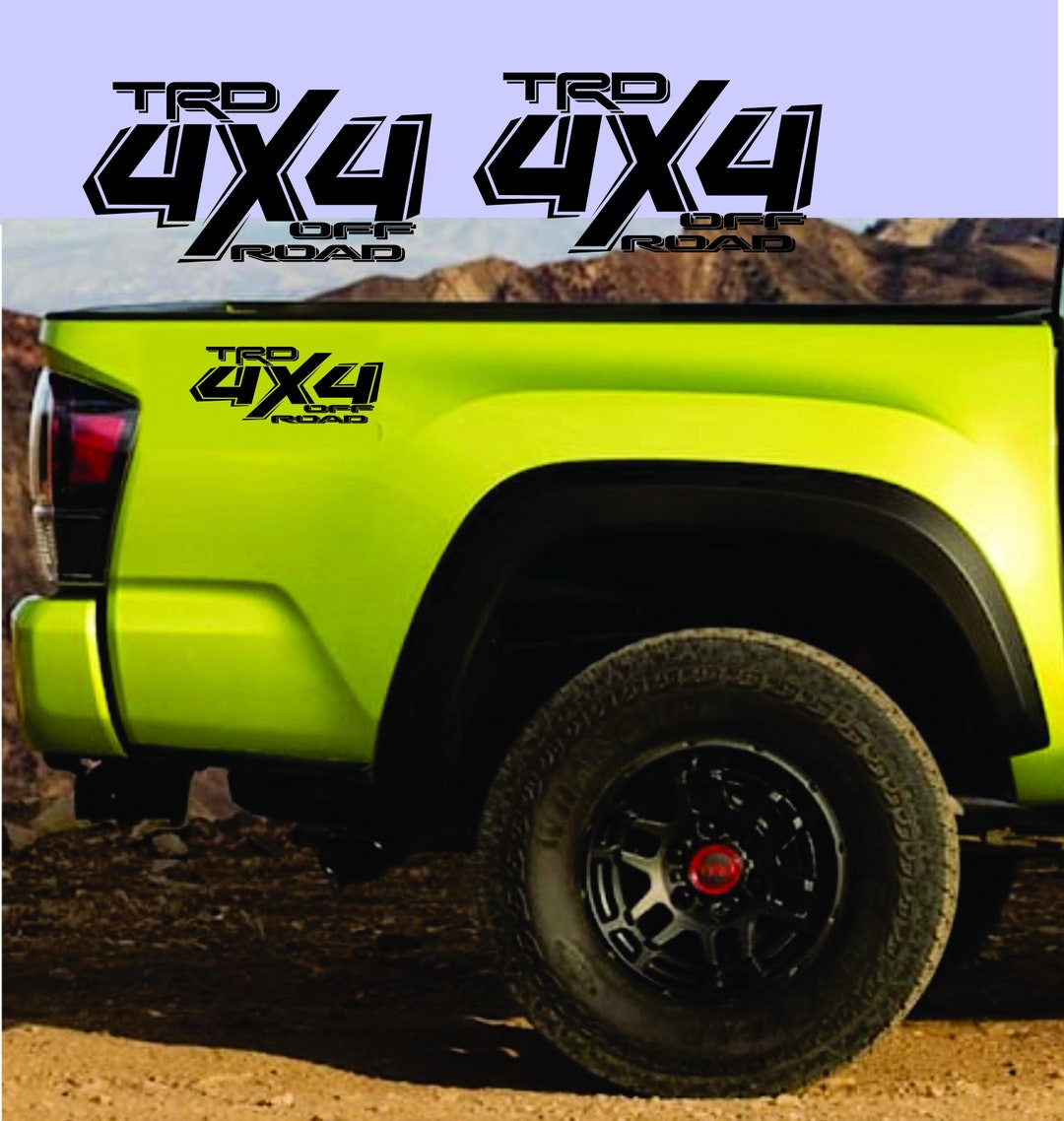 TRD off Road Mountain Decal, TRD 4x4,toyota Tacoma, Tundra, Decals ...