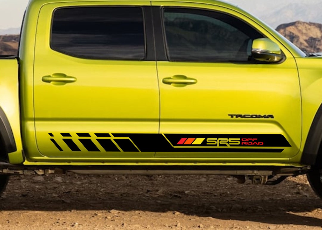 SR5 Off-road Door Decals, Tacoma Retro Colors Decal, Vinyl Decals for ...