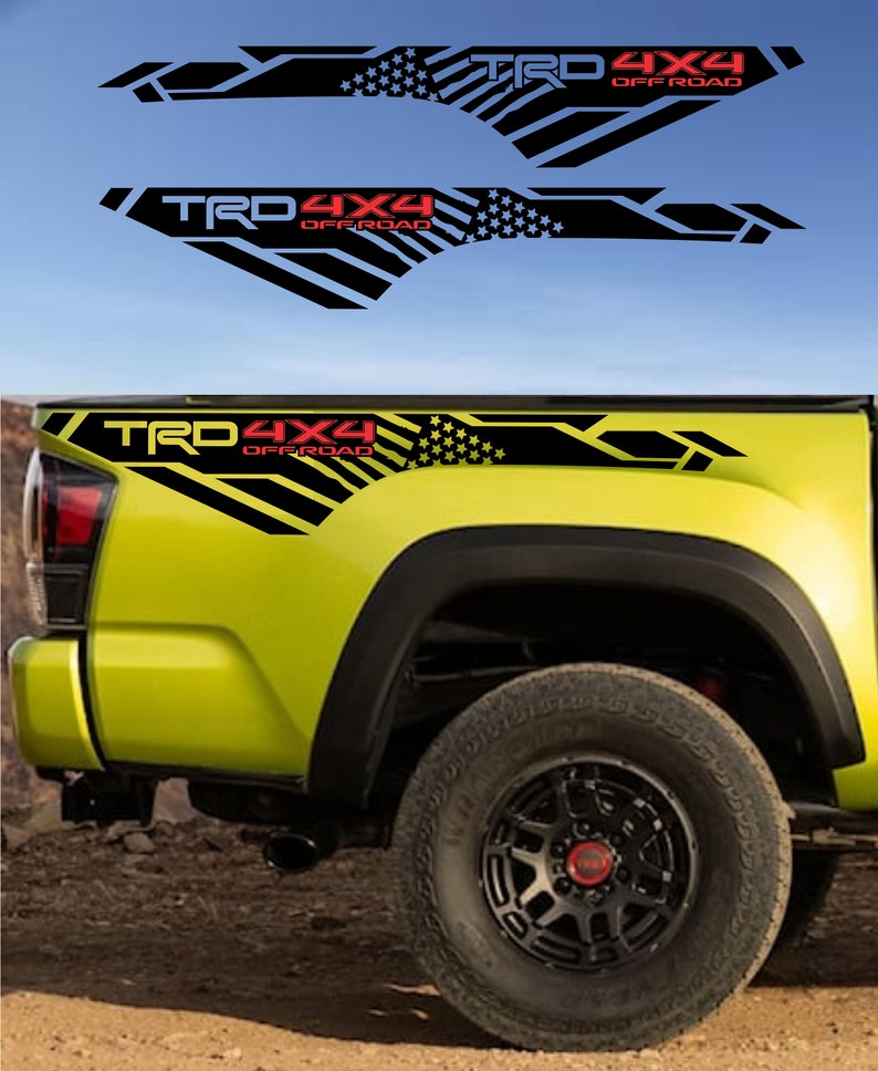 TRD off Road, TRD 4x4,toyota Tacoma, Decals, Stickers, Bedsides Decal ...